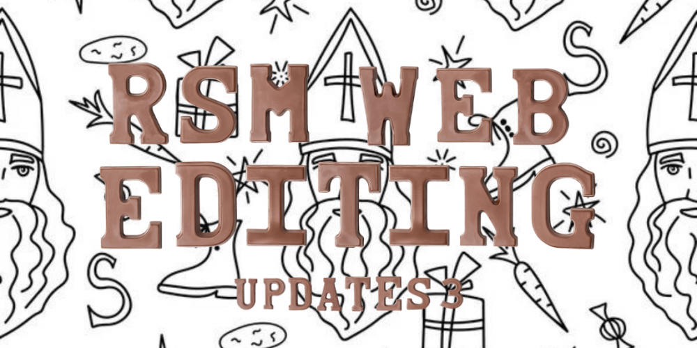 RSM web editing updates – November 2022 edition