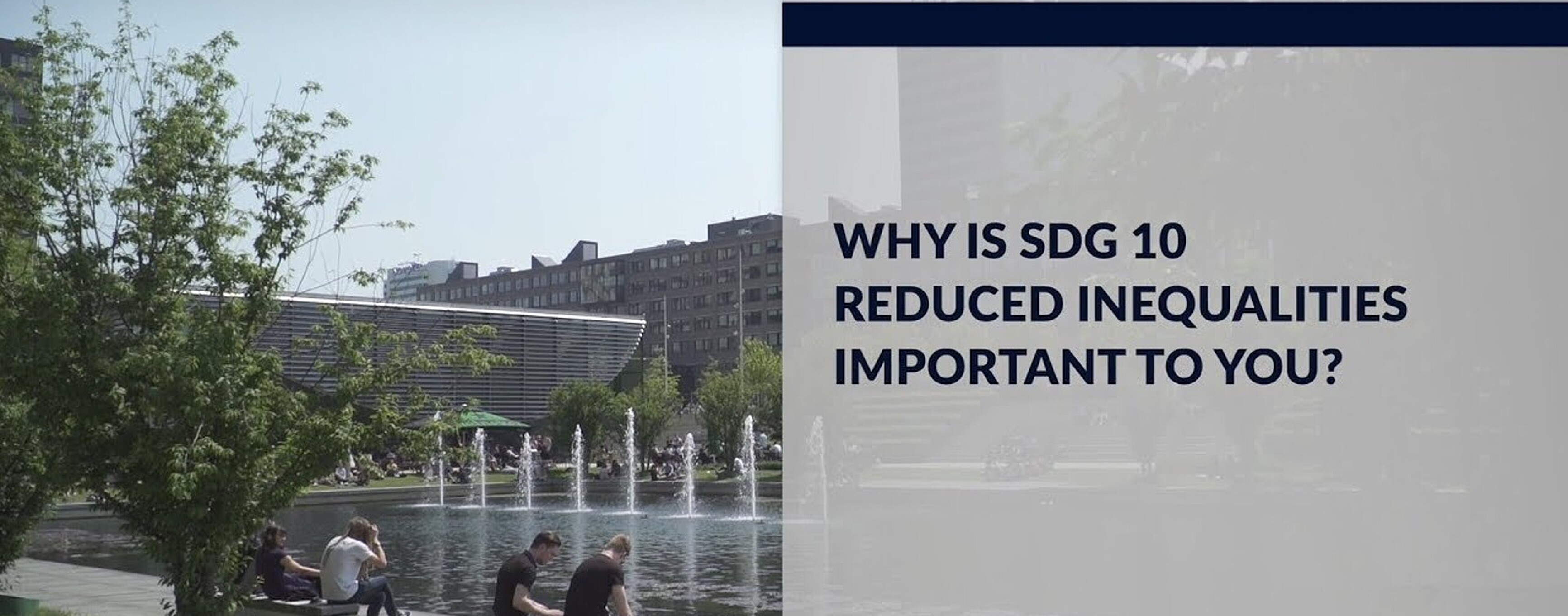 SDG 10 - Reduced inequalities